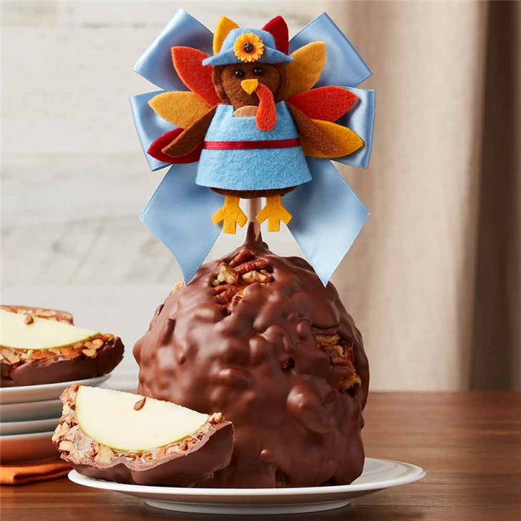 Mrs. Turkey Jumbo Caramel Apple | Mrs Prindables
