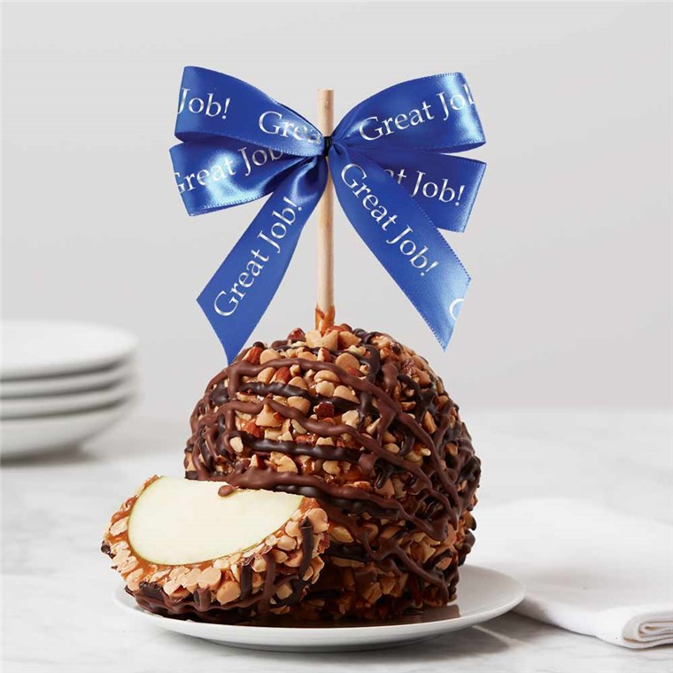 Chocolate Peanut Butter Almond Great Job Jumbo Caramel Apple | Mrs ...