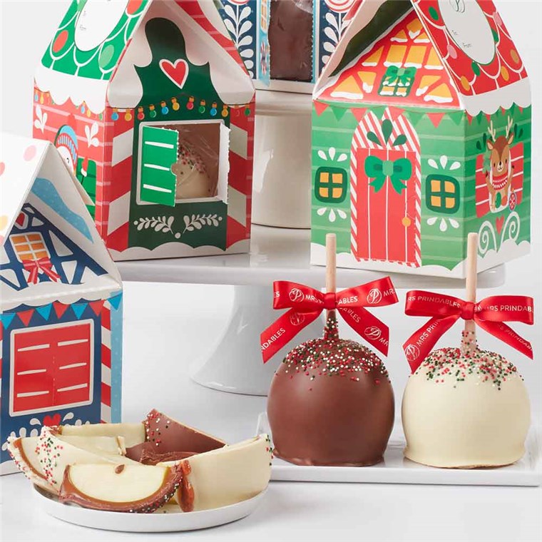 Cozy Cottages Caramel Apple Gift Set of 8 | Mrs Prindables