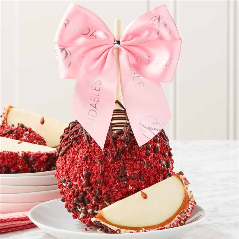 Red Velvet Sweet Spring Jumbo Caramel Apple | Mrs Prindables