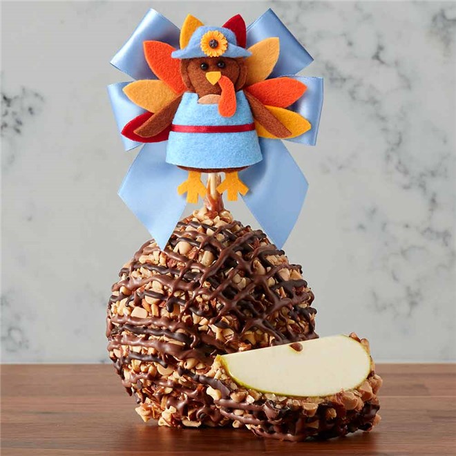 Mrs. Turkey Jumbo Caramel Apple | Mrs Prindables