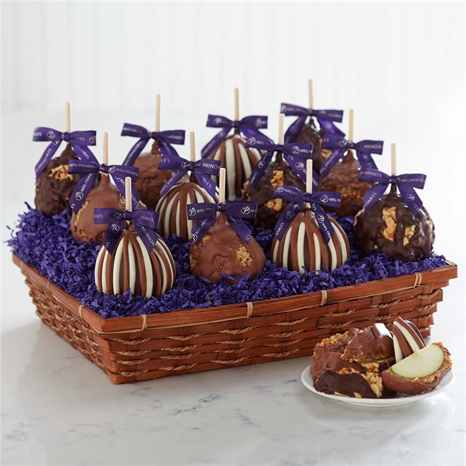Signature Flavor Caramel Apple Gift Basket | Mrs Prindables
